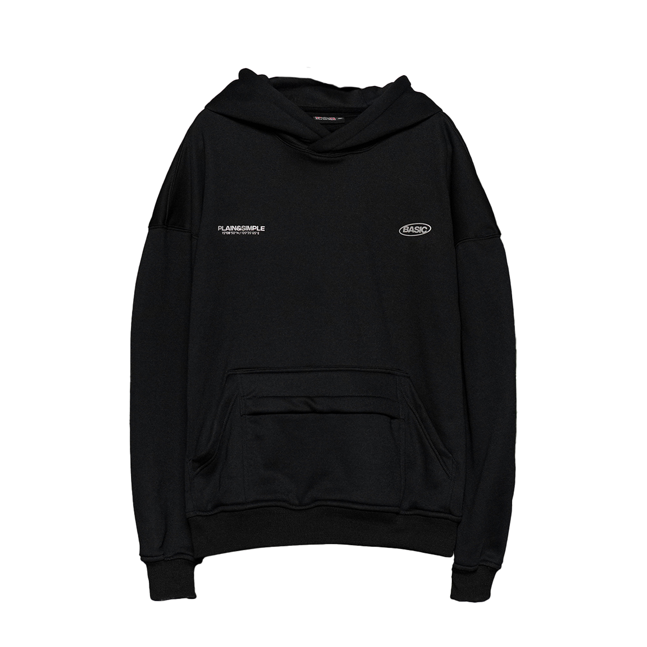 PREMIUM HOODIE IN BLACK – PLAIN&SIMPLE